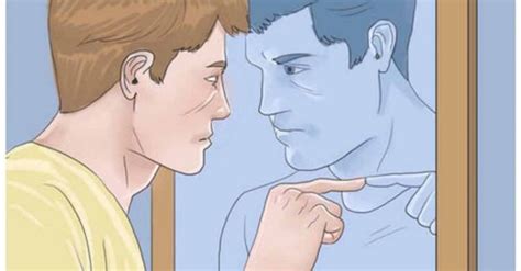 человек тычет в зеркало Создать мем Meme