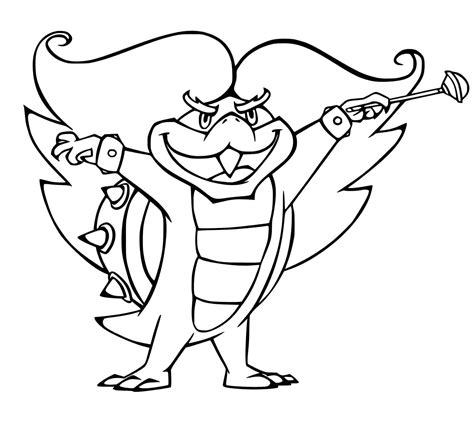 Printable Ludwig Von Koopa Coloring Page Free Download And Print For You