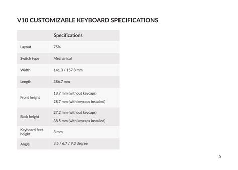 Keychron V10 User Manual Keychron Canada