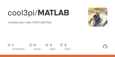Github Cool3pi Matlab Usually Your Own Matlab Files