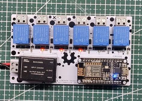 Home Automation Board With Nodemcu Six Outputs Share Project Pcbway
