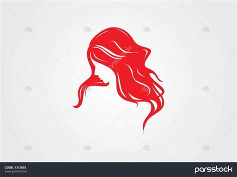 وکتور لوگوی مدل موی زن 1313802