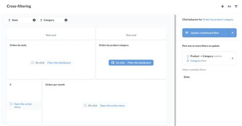 tutorial cross filtering using a chart to update a dashboard filter