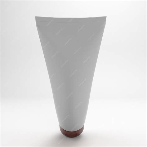 Premium Photo Cream Tube Floating Back Top Side Isolated In White Background