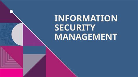 Information Security And Management Lecture 3 Pptx