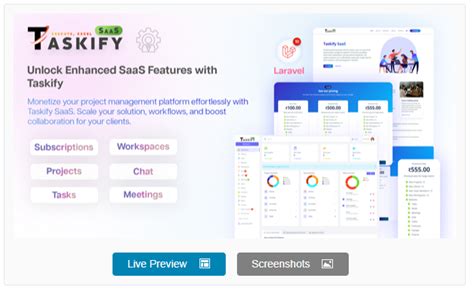 Taskify Saas V112 Project Management System In Laravel T5snet