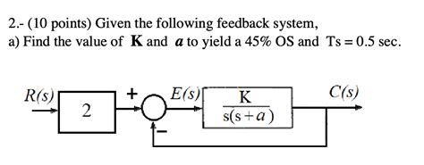 Solved 1 10 Points Given The Following System Find The