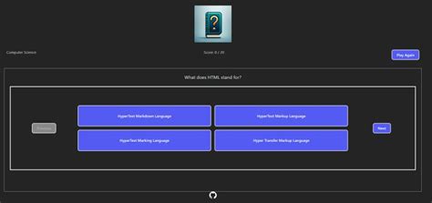 Reactjs Typescript Jest Webdevelopment Codingbootcamp Soloproject Triviaapp Styling