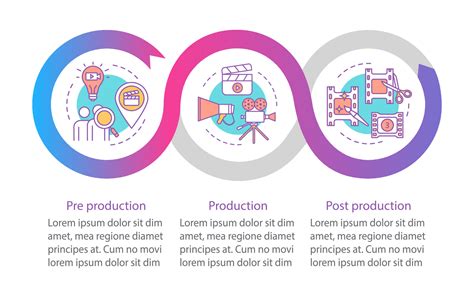 Video Production Film Making Vector Infographic Template Business Presentation Design Elements