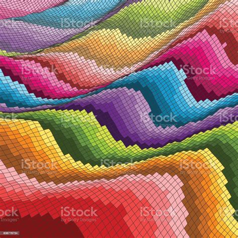 모자이크입니다 추상적인 배경입니다 다각형 벡터 일러스트입니다 3차원 형태에 대한 스톡 벡터 아트 및 기타 이미지 3차원 형태 가리기 격자 파이 Istock