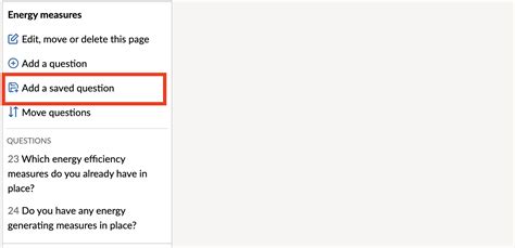 saved questions delib knowledge base