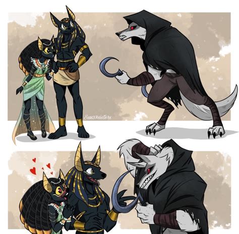 Anubis Meets Death Bastet In Love With Him ️🤭 Sws Sisters On Tumblr