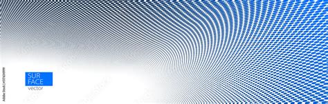 Blue And Grey Dots In 3d Perspective Vector Abstract Background Dotted Pattern Cool Design