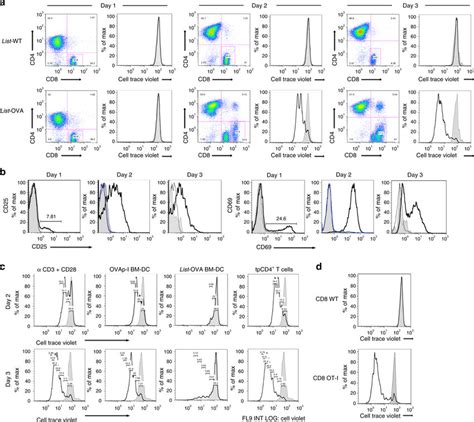 Tpcd4⁺ T Cells Prime Naive Cd8⁺ T Cells A Ot I Naive Cd8⁺ T Cell Download Scientific Diagram