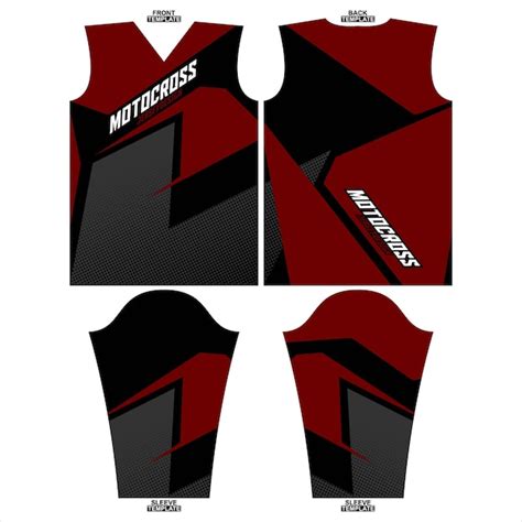 Premium Vector Printready Sublimation Motocross Long Sleeve Jersey Design