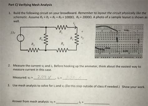 Solved Build The Following Circuit On Your Breadboard