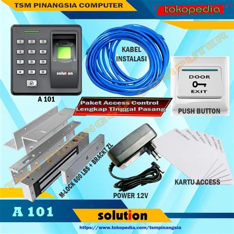 Jual Paket Access Control Paket Akses Door Paket Solution A101 Jakarta Barat Tsm