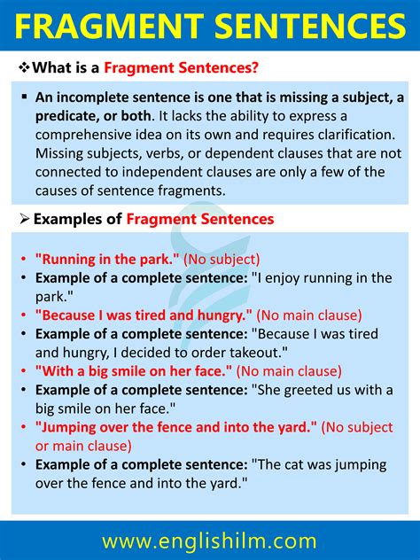 Sentence Fragment In English With Useful Examples • Englishilm Sentence Fragment In English With Useful Examples • Englishilm