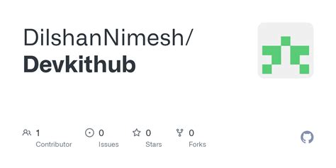 Github Dilshannimesh Devkithub