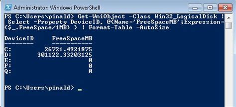 Sql Server Powershell Get A List Of Fixed Hard Drive And Free Space On Server Sql