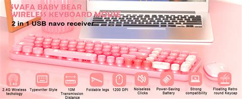 Amazon Com Wireless Keyboard Mouse Combo Wireless Keyboard And Mouse Set With OTG Adapter