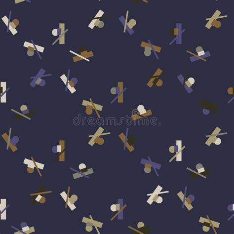 Abstract Shape Simple Geometric Motif Classic Pattern Stock Vector