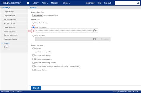 Migrating TIBCO JasperReports Server Repository Content Between Two Version Server