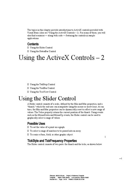 Using The Activex Controls 2 Download Free Pdf Button Computing