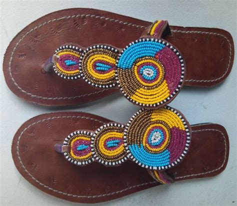 On Saleafrican Beaded Sandals Women Sandals African Etsy