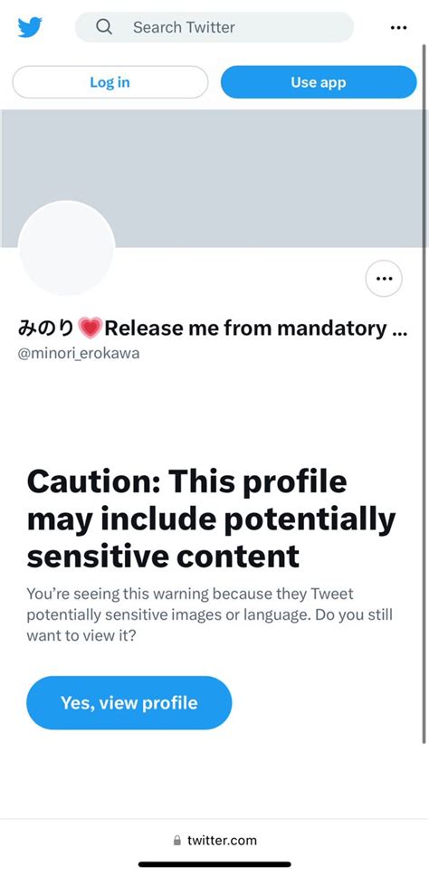 みのりRelease me from mandatory sensitive labeling on Twitter Dear Twitter please stop marking