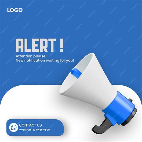 Premium Psd Social Media Important Notification Post