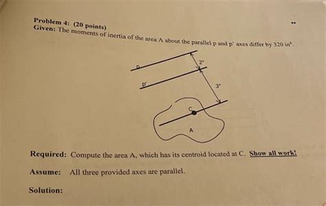 Solved Problem Points Given The Moments Of Inertia Chegg