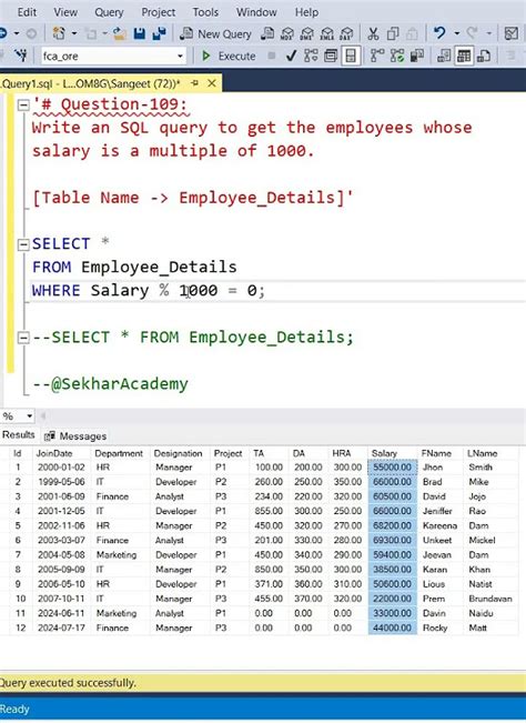 Sql Interview Question 109 Sql Mysql Sqlqueries Interview