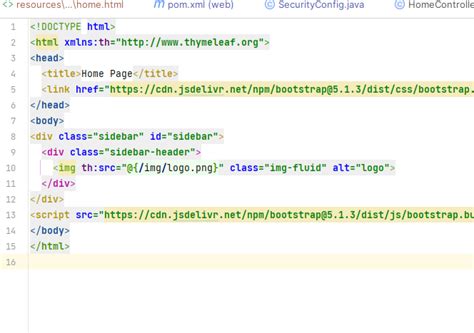 where images and static files for tymeleaf in a multi modul spring boot