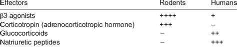 Pro-lipolytic effectors with species-specific differences in the ...