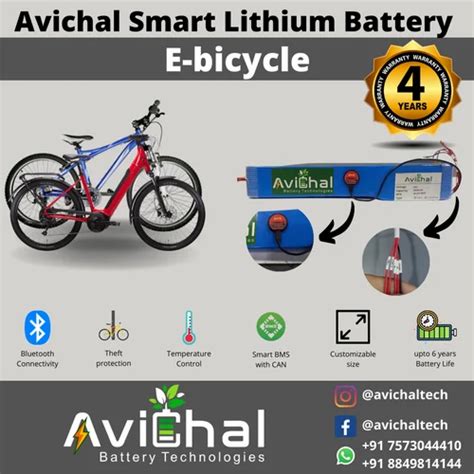 V Ah Smart Lithium Battery For E Bicycle Size Cylindrical Battery Type Lithium Ion At