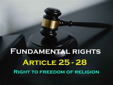 Article 25 28 Right To Freedom Of Religion
