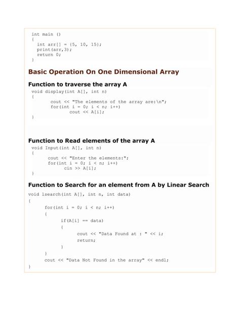Chapter12 Array Single Dimension Pdf