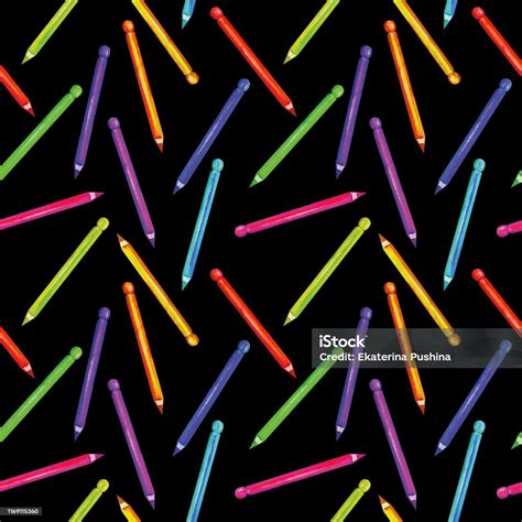 수채화에 컬러 연필이있는 매끄러운 패턴 흰색 배경에 학교 테마입니다 섬유 종이 배경 화면 포장 배너 엽서 초대장 직물을위한 디자인 드로잉 핸즈 0명에 대한 스톡 벡터 아트