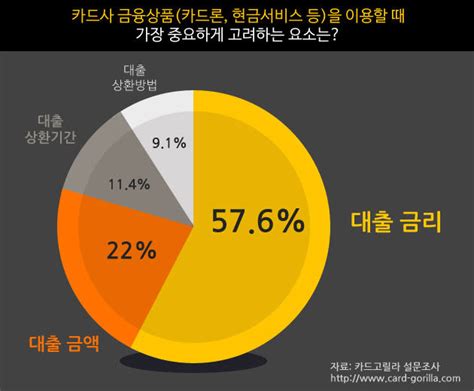 카드사 금융상품 이용 시 가장 중요한 요소는 ‘대출 금리 전자신문