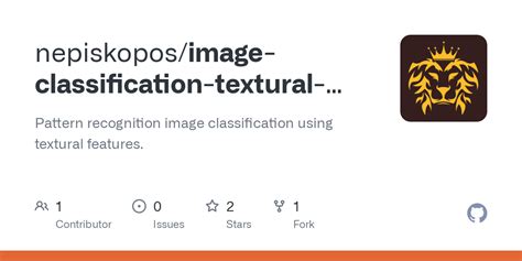 GitHub Nepiskopos Image Classification Textural Features Pattern