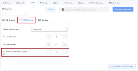 Configure Php Gridpane