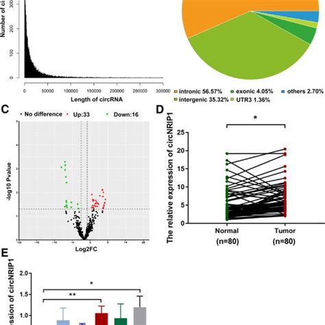 Circrna Expression Profiles In Gastric Cancer Tissues And Paired Normal