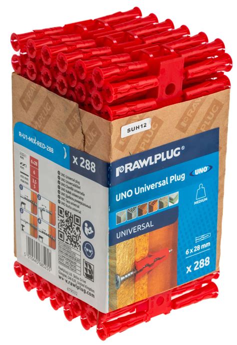 Rawlplug Plastic Wall Plug Mm Mm Fixing Hole Rs Components Indonesia