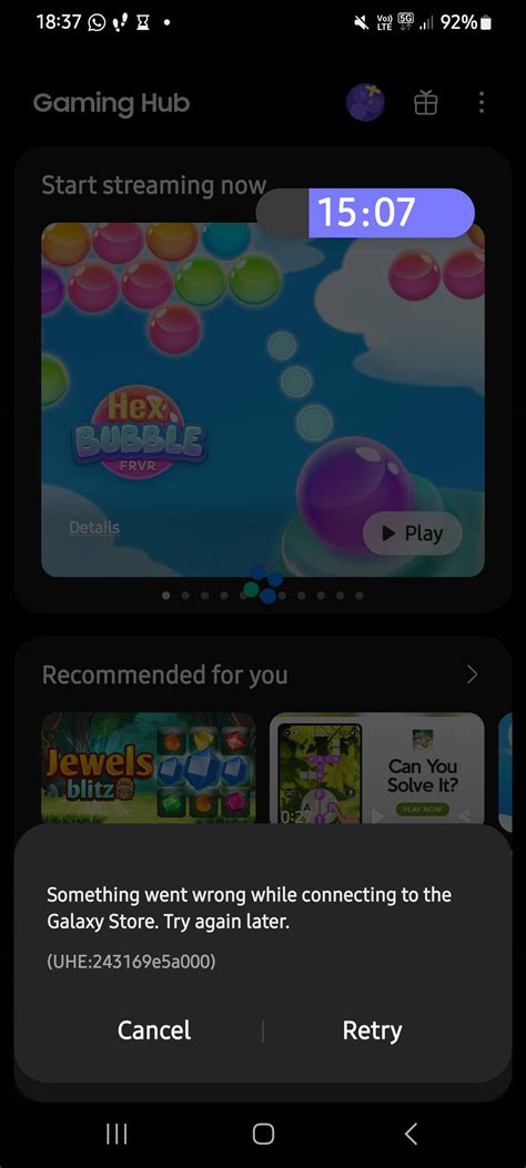 Galaxy Store Connection Issues Samsung Community