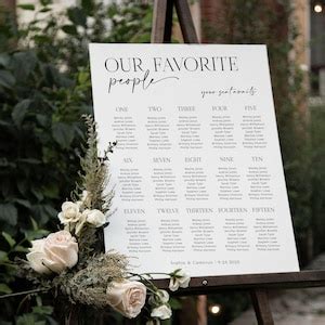 Seating Chart Etsy