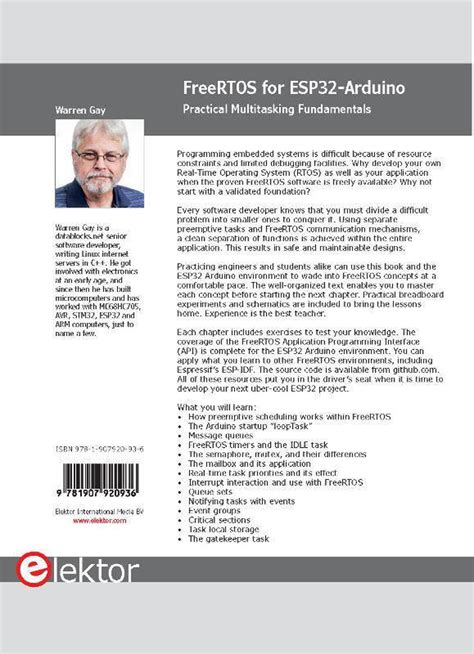 Warren Gay Freertos For Esp32 Arduino Freertos For Esp32 Arduino Wehkamp