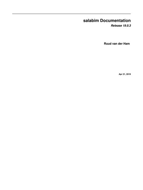 Salabim Pdf Pdf Python Programming Language Class Computer