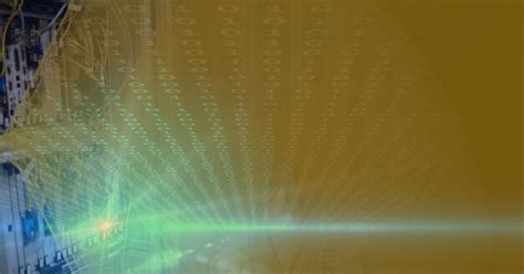 Premium Photo Composition Of Binary Coding Processing Over Yellow Background