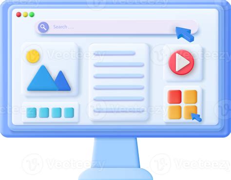 3d Web Development Application Design 38941545 Png